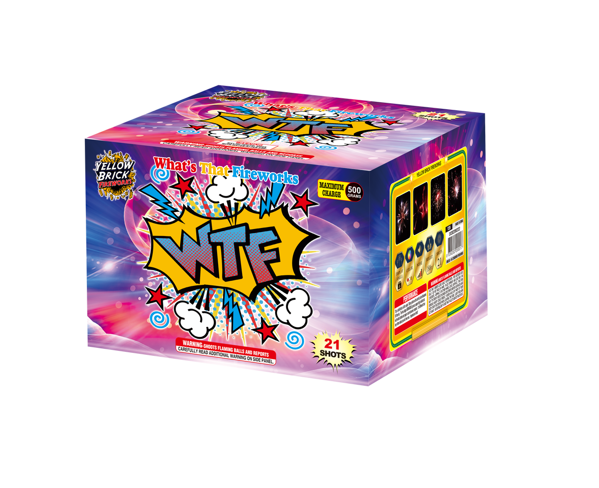 WTF (What's That Firework) 20 shots – Helm Fireworks