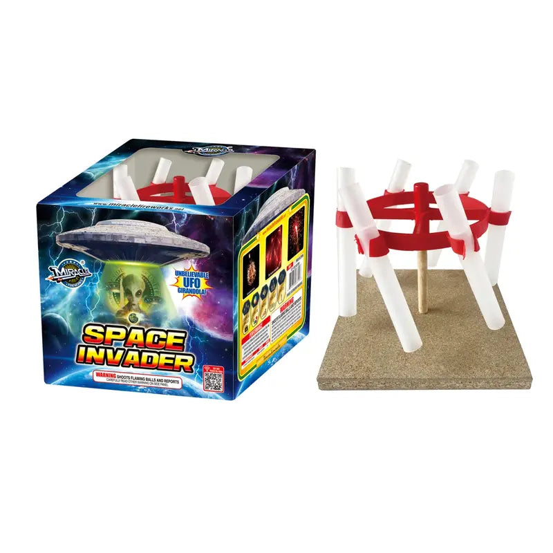 SPACE INVADER 6 shots – Helm Fireworks