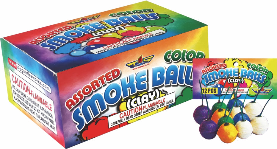 Assorted Color Smoke Balls (Clay) – Helm Fireworks