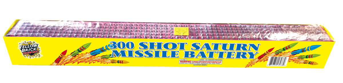 300 Shot Saturn Missile Battery – Helm Fireworks
