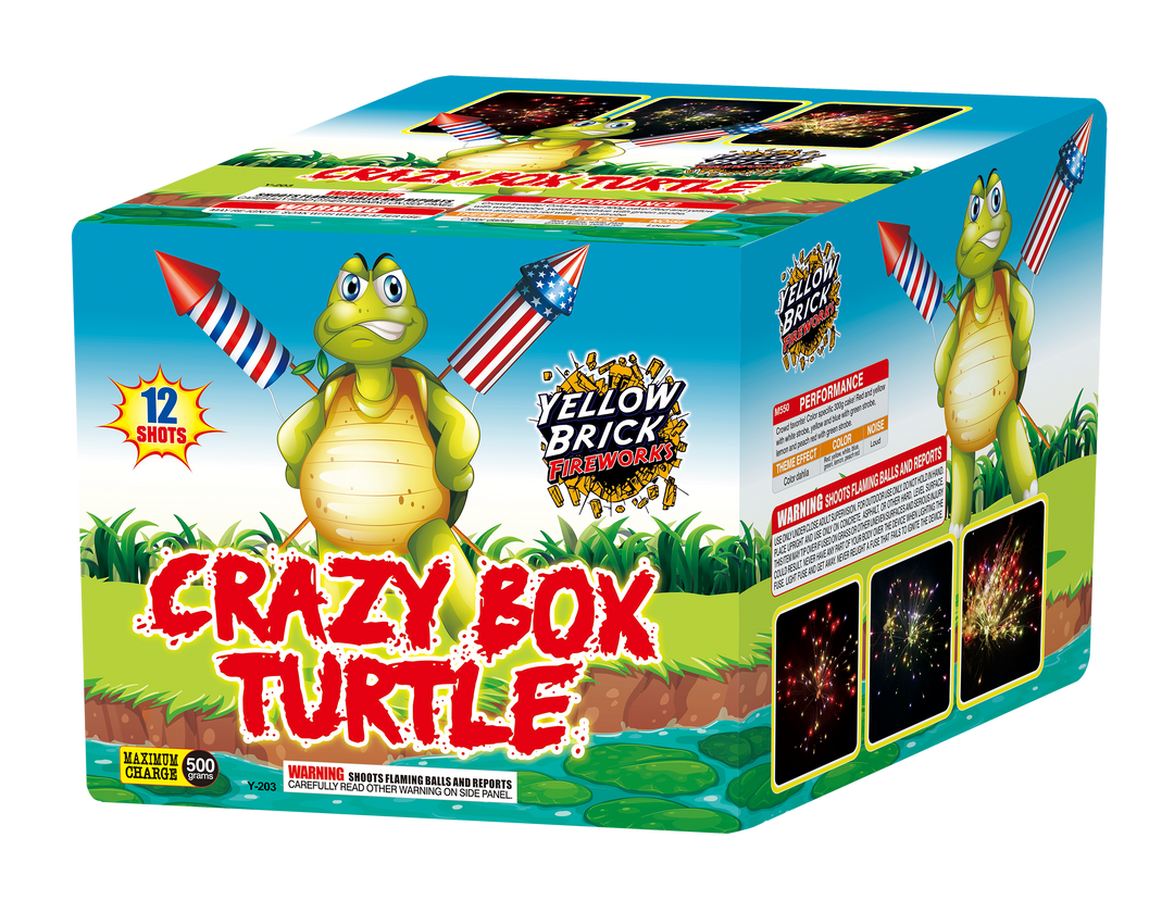 Crazy Box Turtle 12 Shots – Helm Fireworks