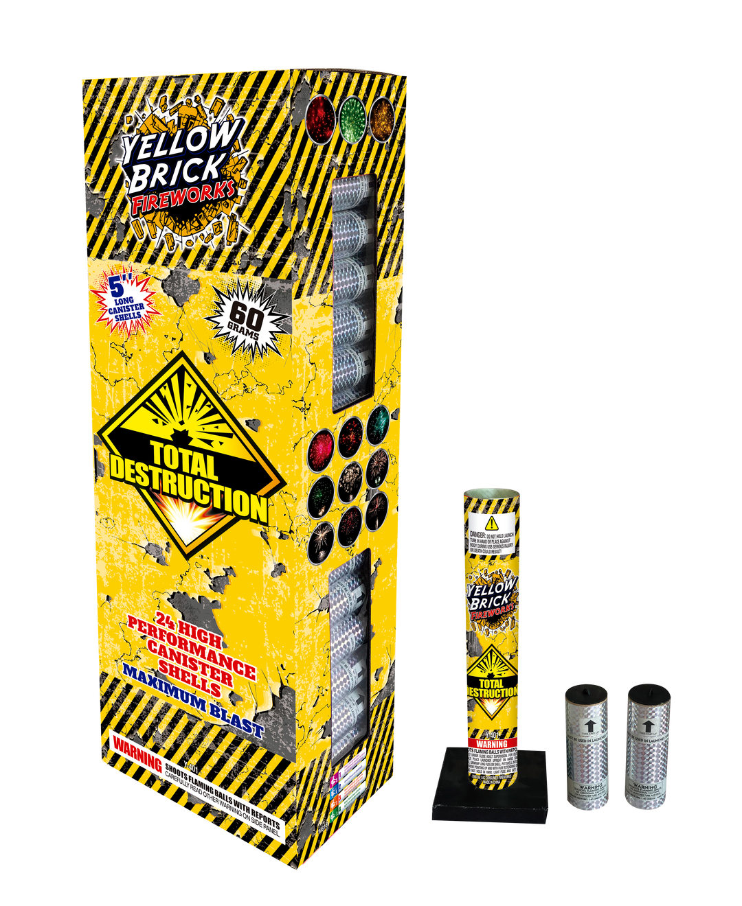 Total Destruction, 5" 60gram – Helm Fireworks