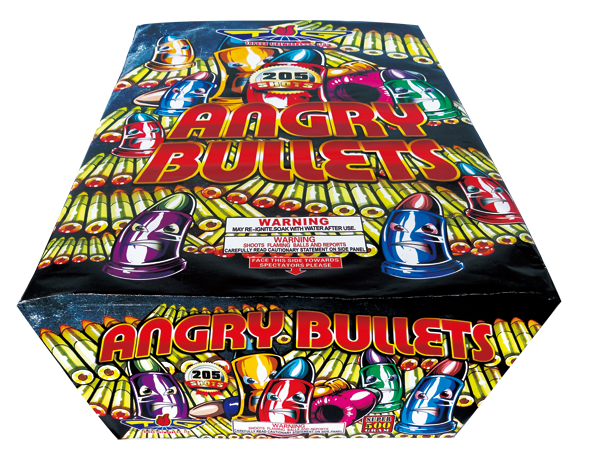 Angry Bullets 205 Shots – Helm Fireworks