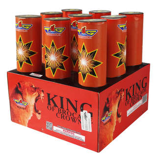 King of Brocade Crown 9 Shots – Helm Fireworks