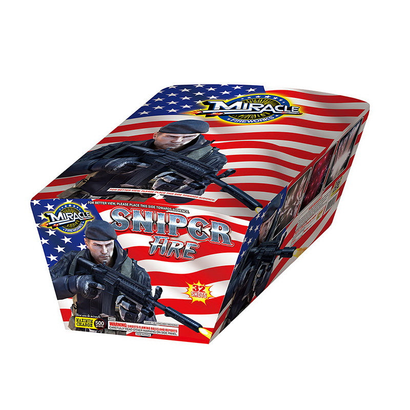 Sniper Fire 32 Shots – Helm Fireworks