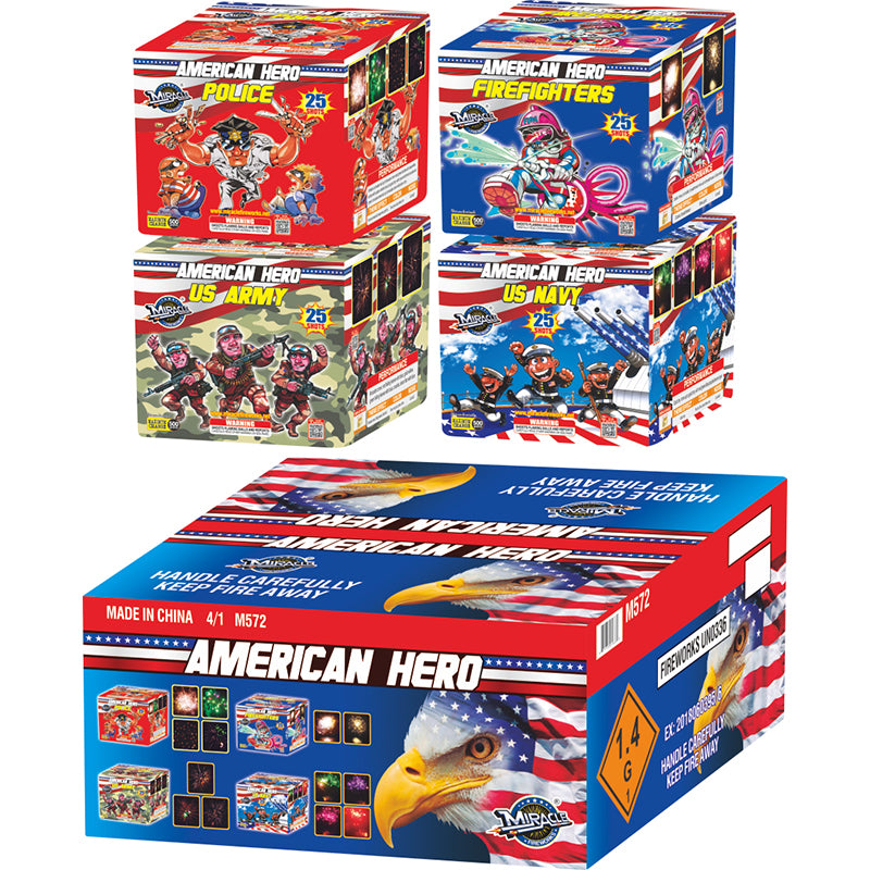 American Hero Series 25 Shots(Police, Firefighters, Army, and Navy ...
